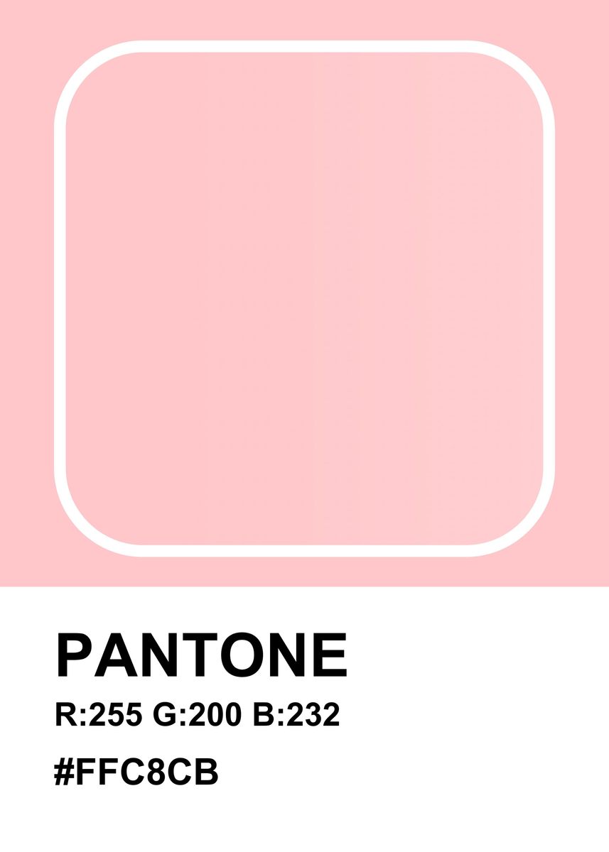 'Color PANTONE Rose Quartz' Poster, picture, metal print, paint by gani ...