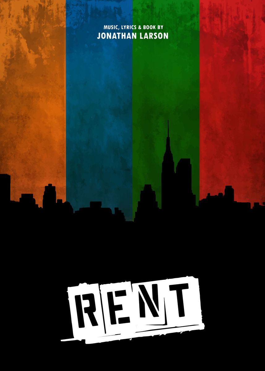 'RENT' Poster, picture, metal print, paint by Bo Kev | Displate
