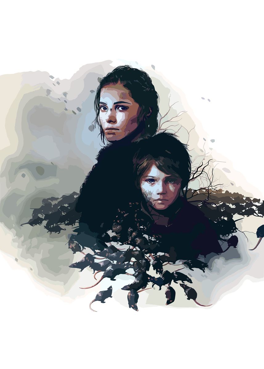 'A Plague Tale' Poster, picture, metal print, paint by Dechagan | Displate