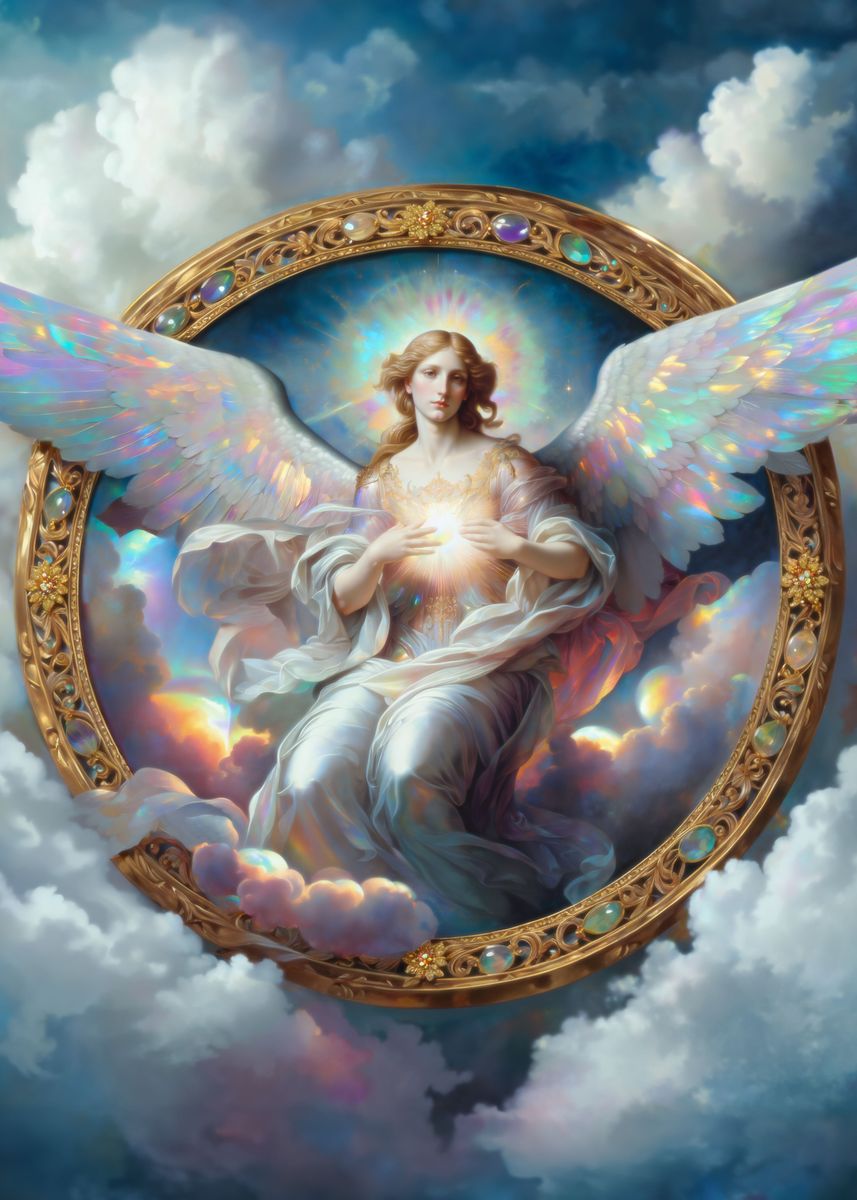 'Beautiful Angel' Poster, picture, metal print, paint by ...