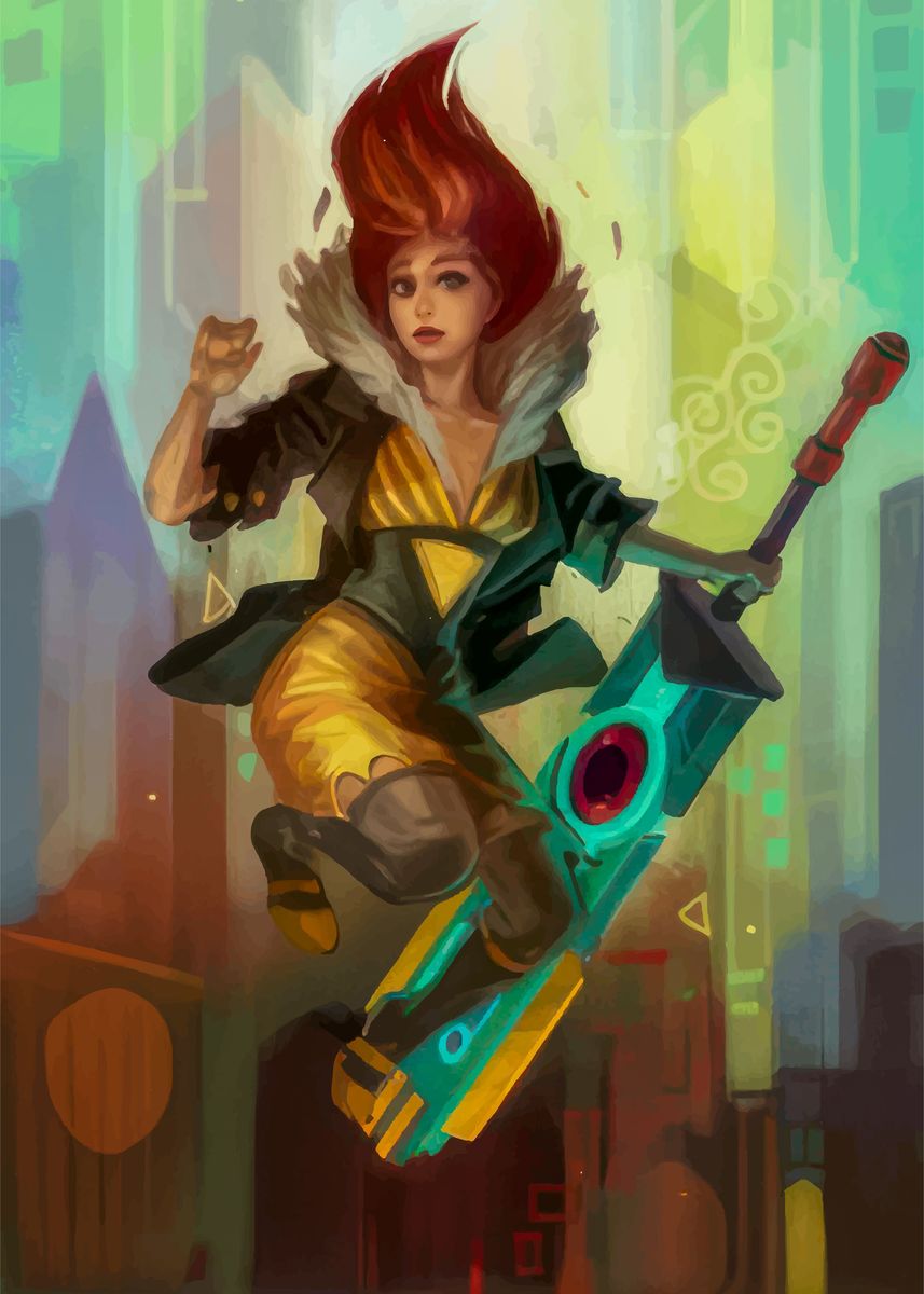 'transistor' Poster, picture, metal print, paint by gho fur | Displate