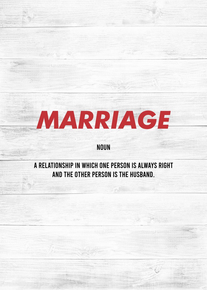 'marriage' Poster, picture, metal print, paint by Top Collection ...