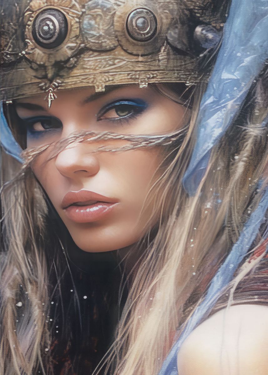 'Amazon woman' Poster, picture, metal print, paint by Graphics GC ...