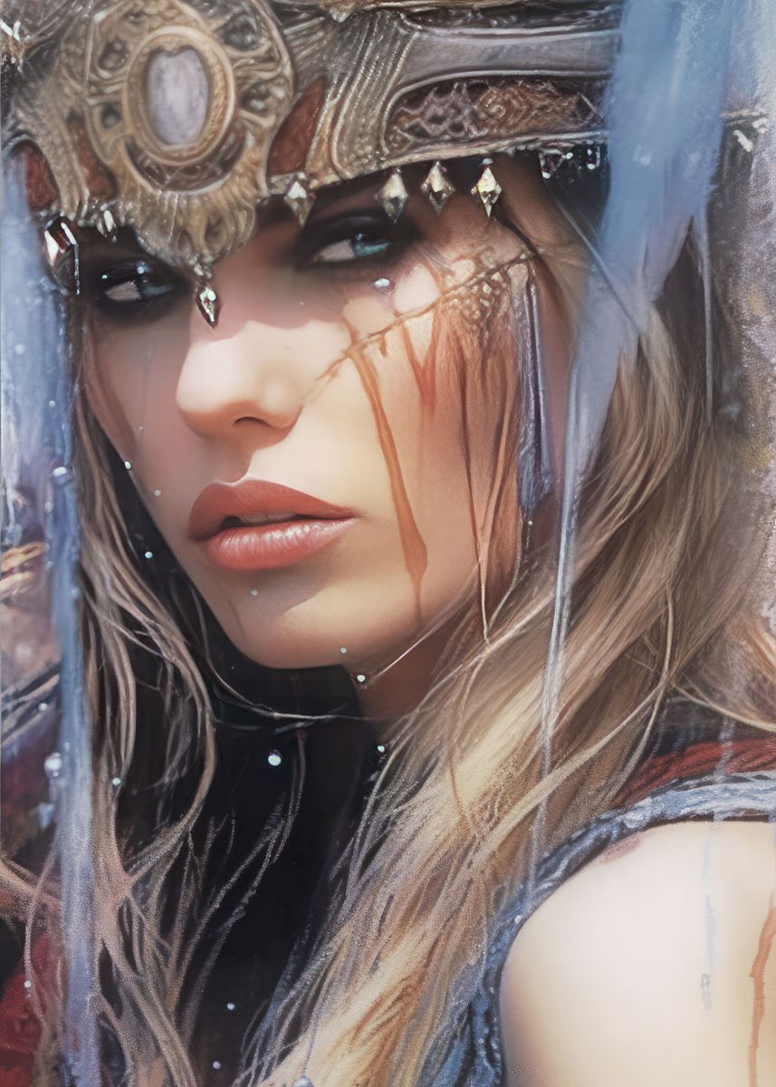 'Amazon woman' Poster, picture, metal print, paint by Graphics GC ...