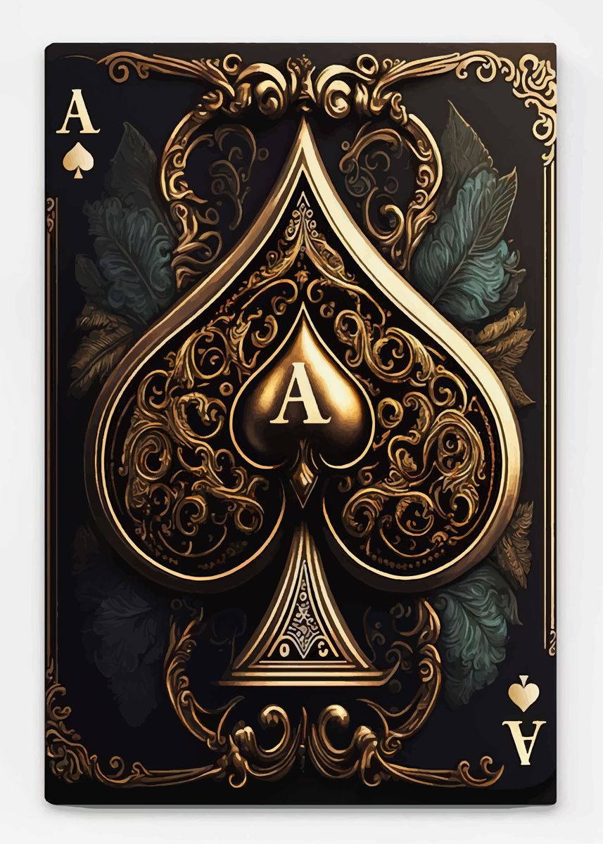 'AS Play Card' Poster, picture, metal print, paint by albran karan ...