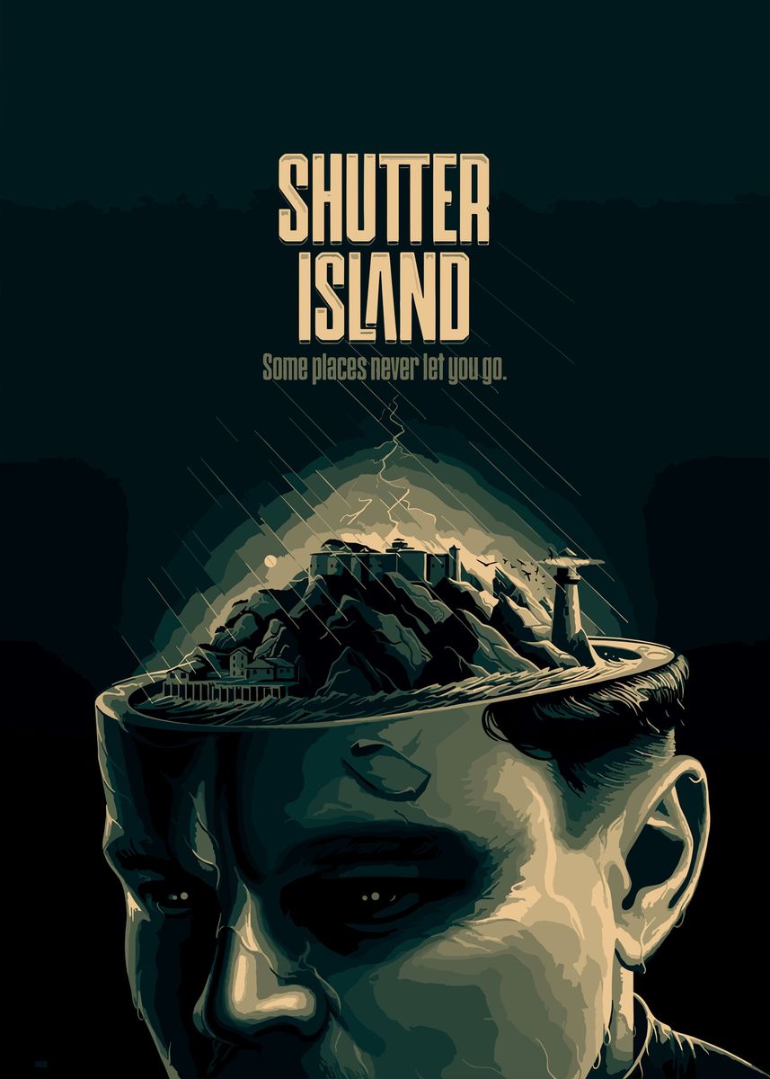 'Shutter Island' Poster, picture, metal print, paint by Dickie77 | Displate