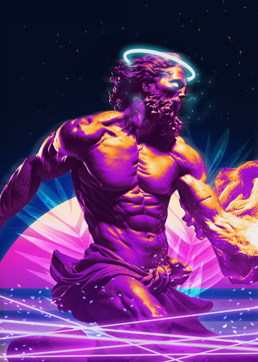 'God Prometheus' Poster, picture, metal print, paint by Aliigal Artwork ...