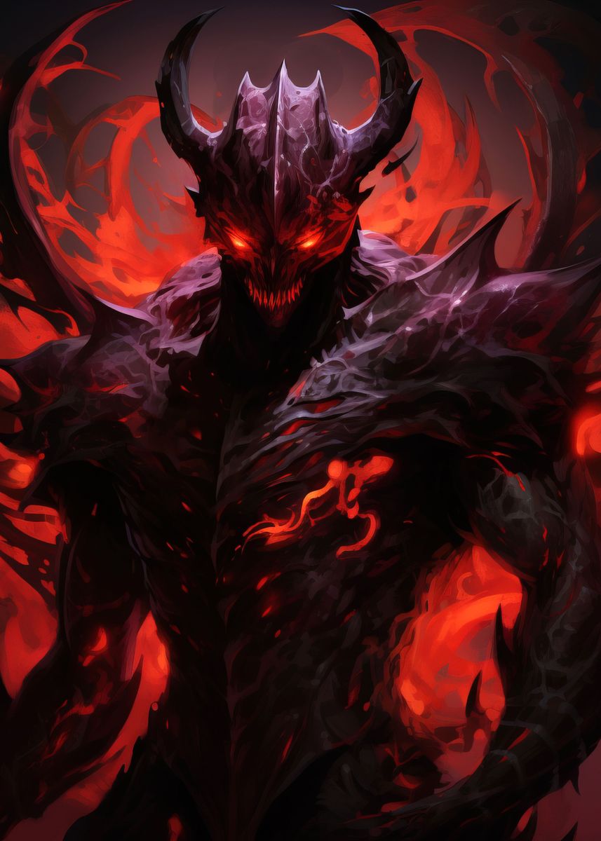 'Demonic Monster' Poster, picture, metal print, paint by GLITCHED ART ...