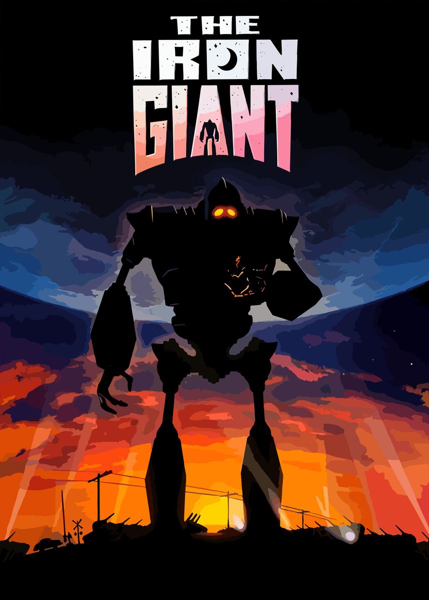 'The Iron Giant' Poster, picture, metal print, paint by Dickie77 | Displate