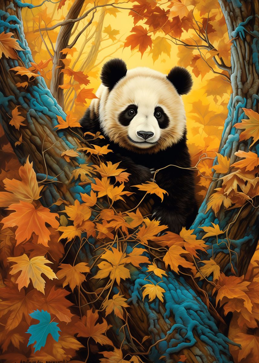 'Panda Paradise' Poster, picture, metal print, paint by Siren Song ...
