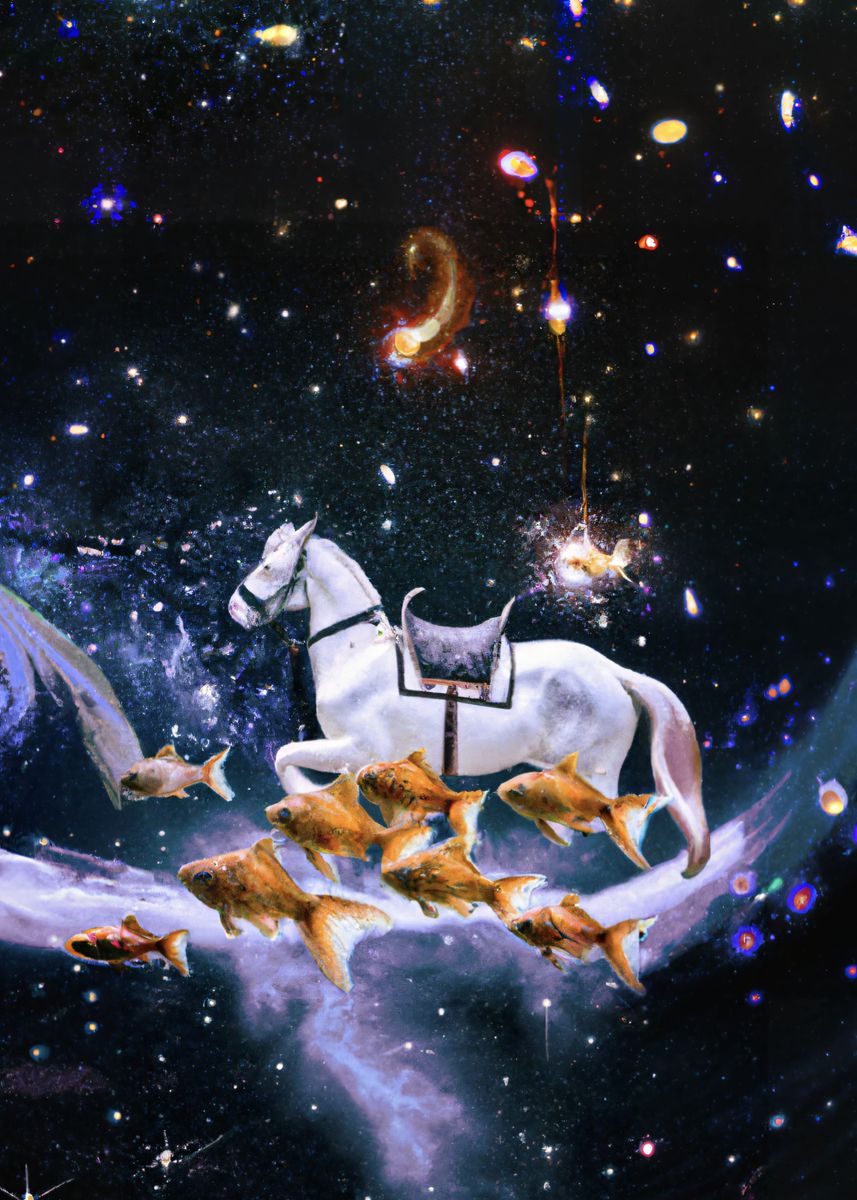 'Book Title Stardust' Poster, picture, metal print, paint by Astro ...