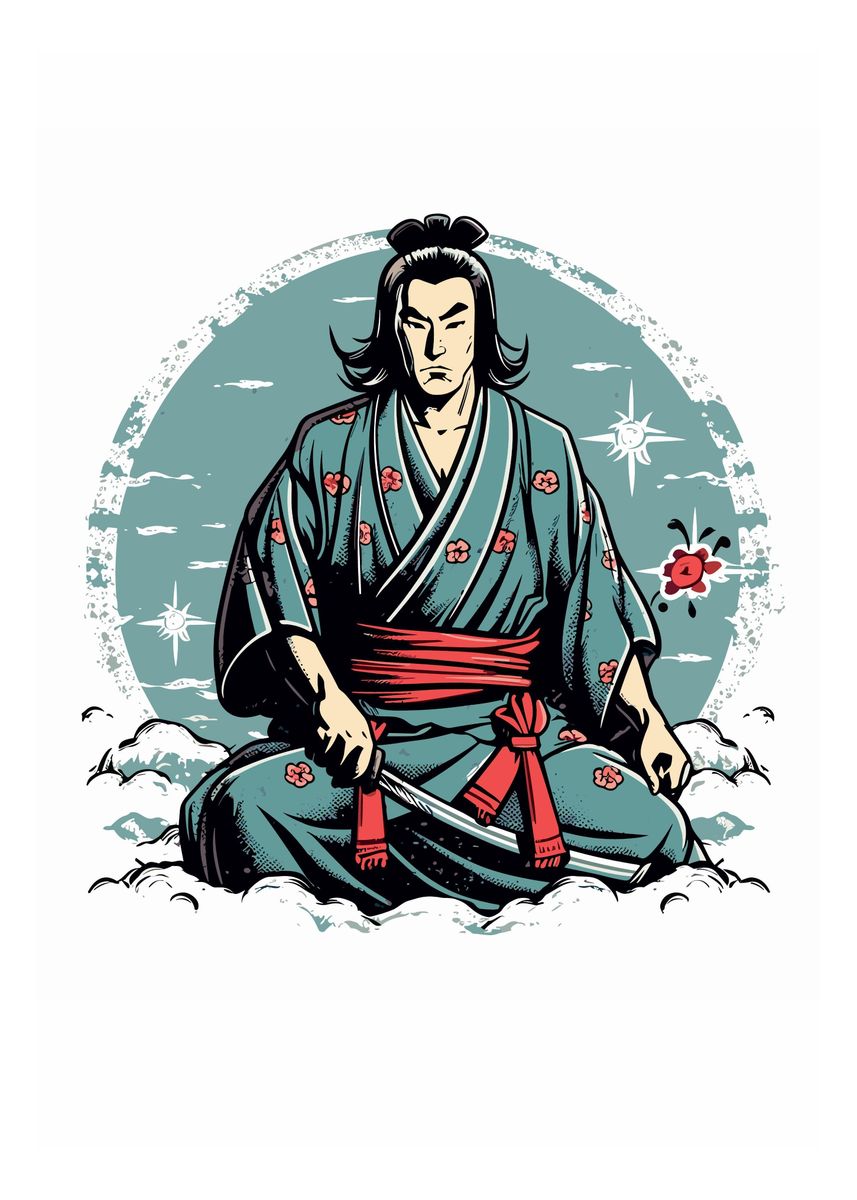 'Japanese Samurai Sword' Poster, picture, metal print, paint by Neo ...