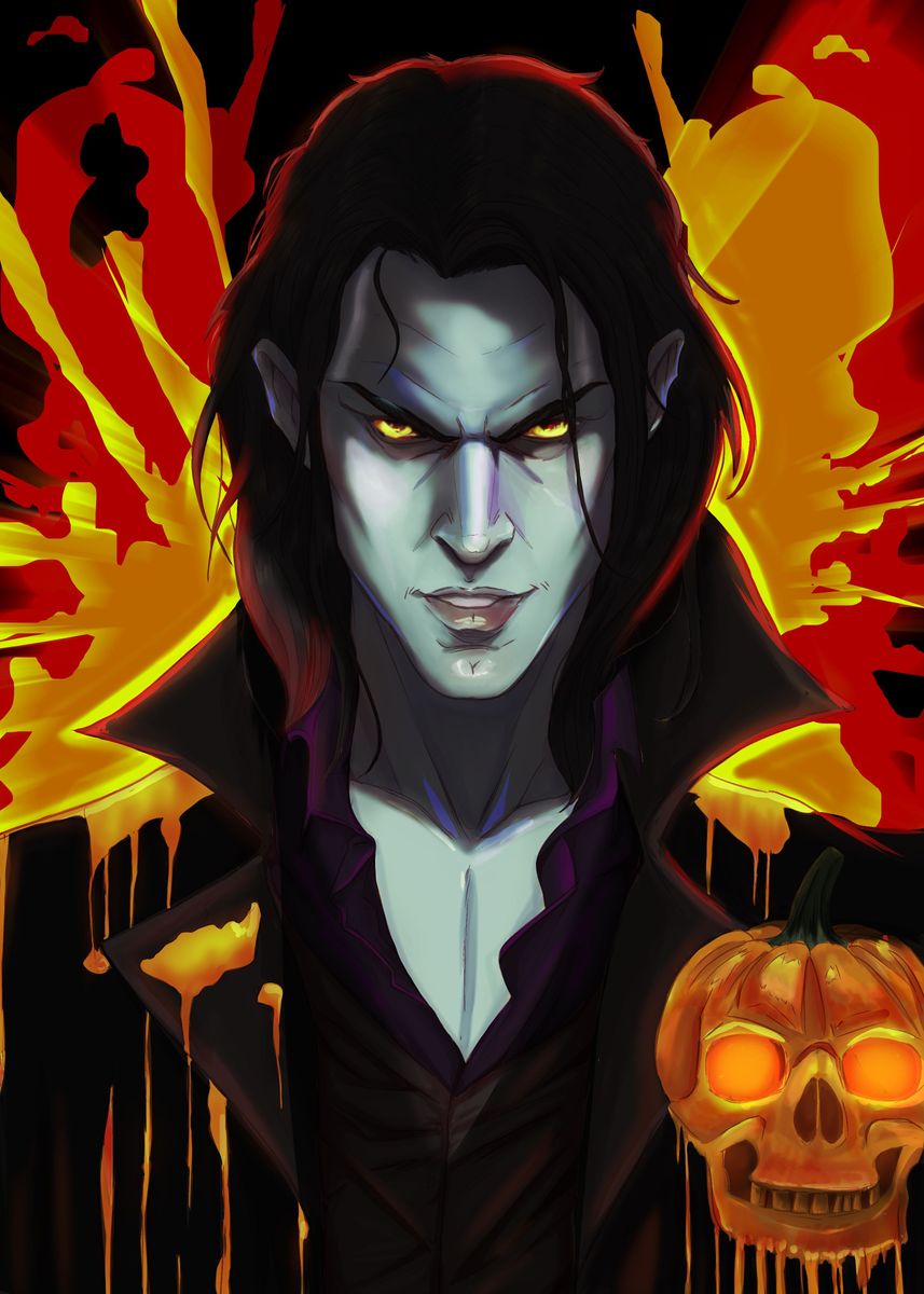 'halloween' Poster, picture, metal print, paint by gajer green | Displate