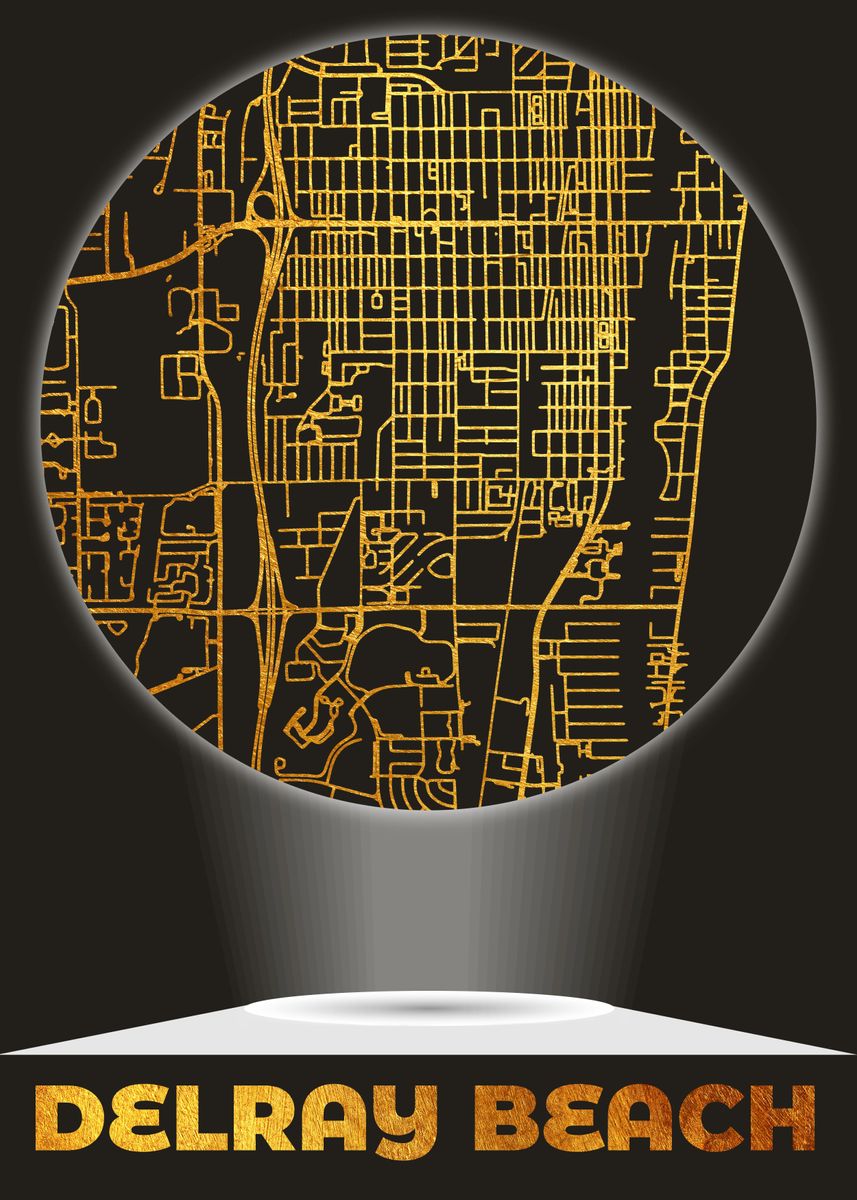 'DELRAY BEACH FL USA' Poster, picture, metal print, paint by Nolan ...