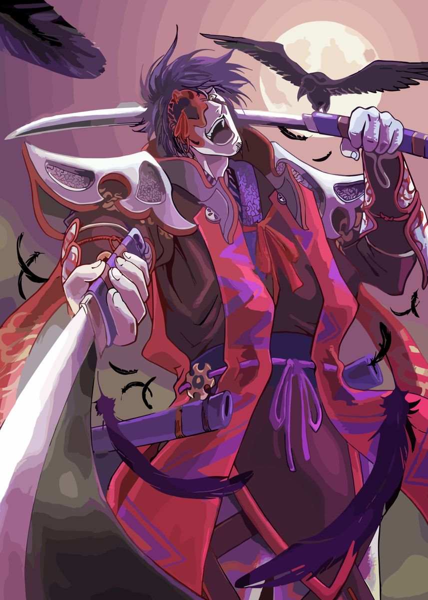 'Onimusha game' Poster, picture, metal print, paint by 祝福 | Displate