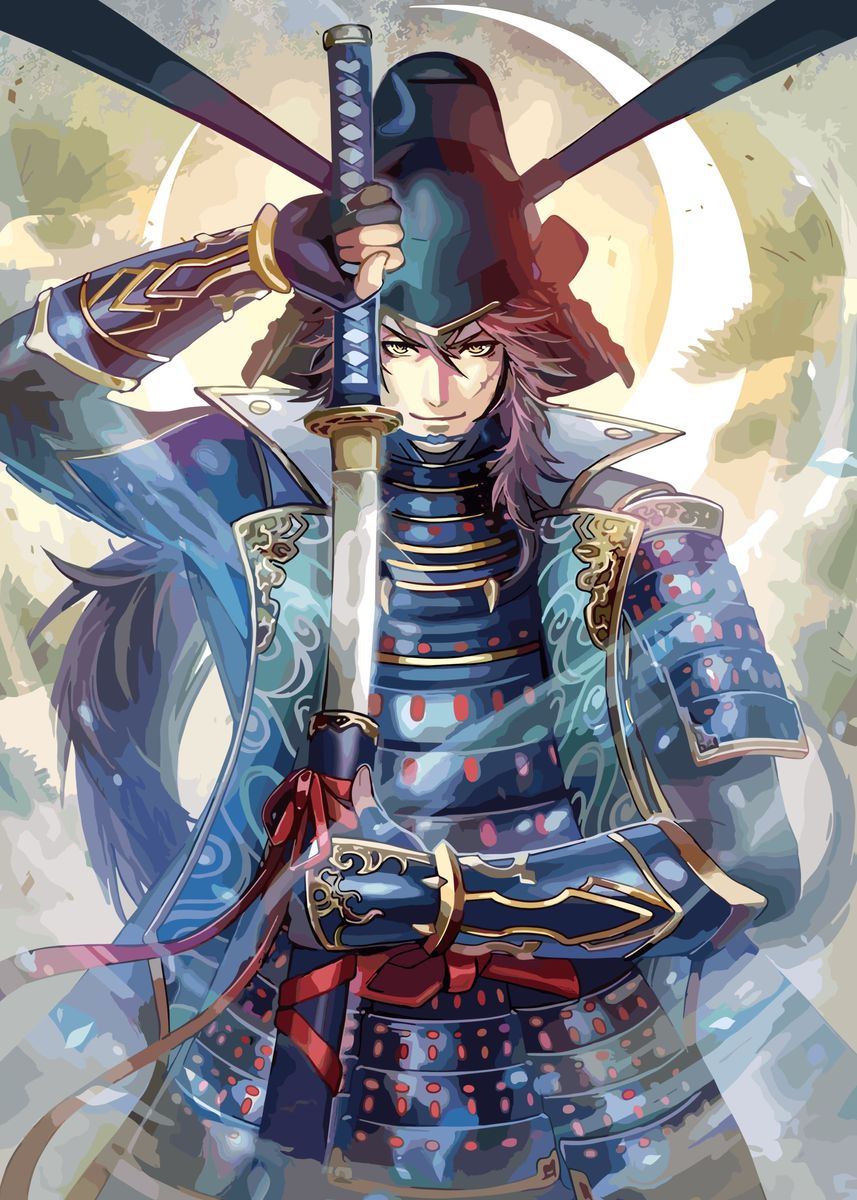 'Onimusha game' Poster, picture, metal print, paint by 祝福 | Displate