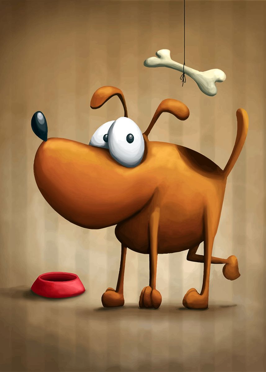 'The Dog' Poster, picture, metal print, paint by Futuner For | Displate