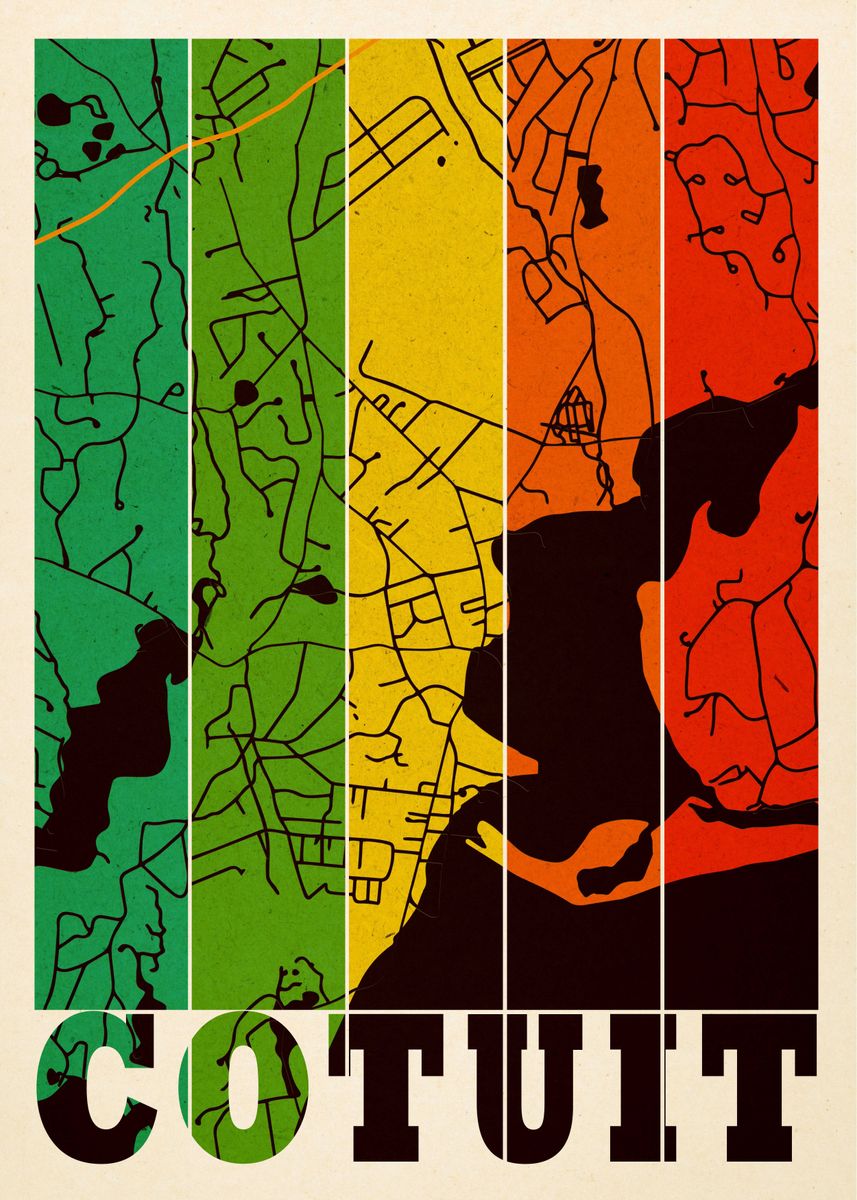 'Cotuit Barnstable MA US' Poster, picture, metal print, paint by Ryan ...