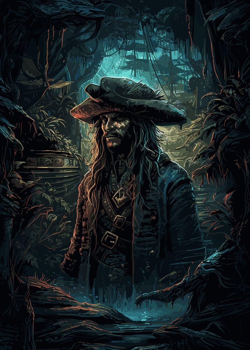 'Jungle Pirates Adventure' Poster, picture, metal print, paint by ...