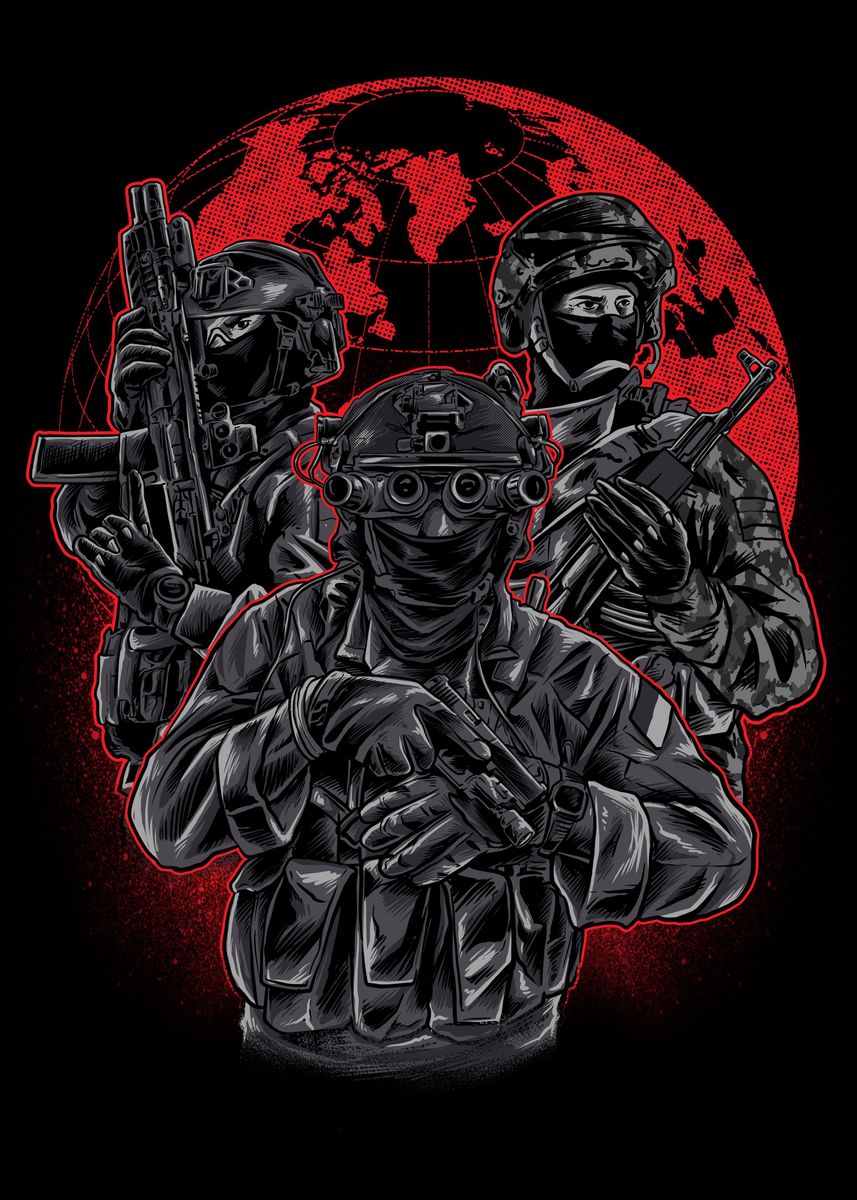 'task force ' Poster, picture, metal print, paint by spoilerinc ...