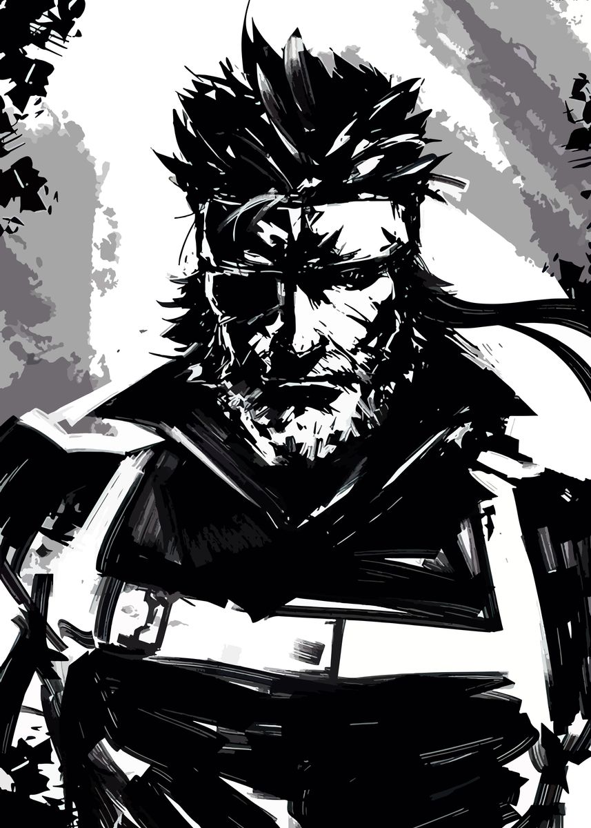 'metal gear solid snake' Poster, picture, metal print, paint by A L A Y ...