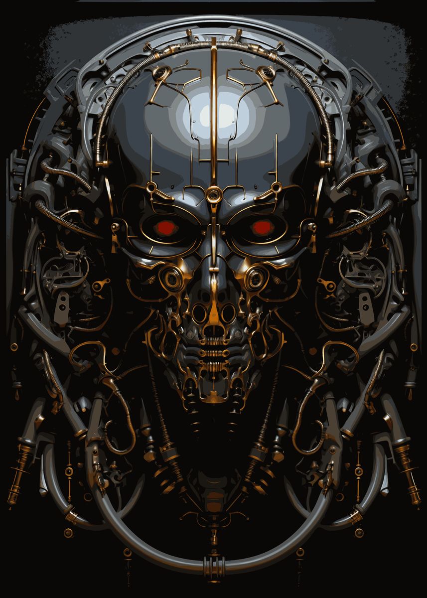 'Mechanical Nightmare' Poster, picture, metal print, paint by Psycho ...