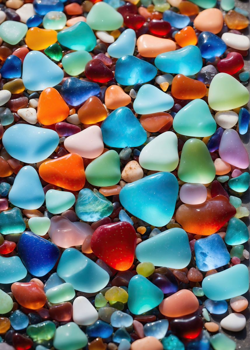 'Sea Glass' Poster, picture, metal print, paint by LP Design and Studio ...