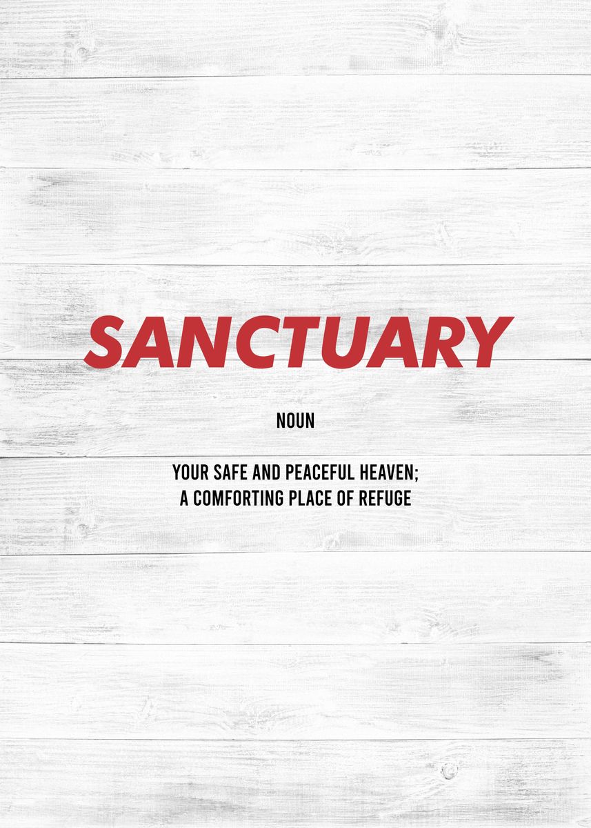 'sanctuary' Poster, picture, metal print, paint by Top Collection ...