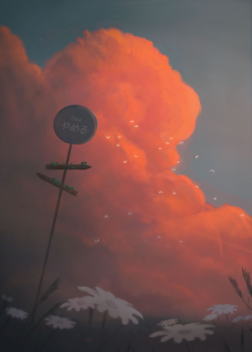 'Cloudy day' Poster, picture, metal print, paint by thelastwonder ...