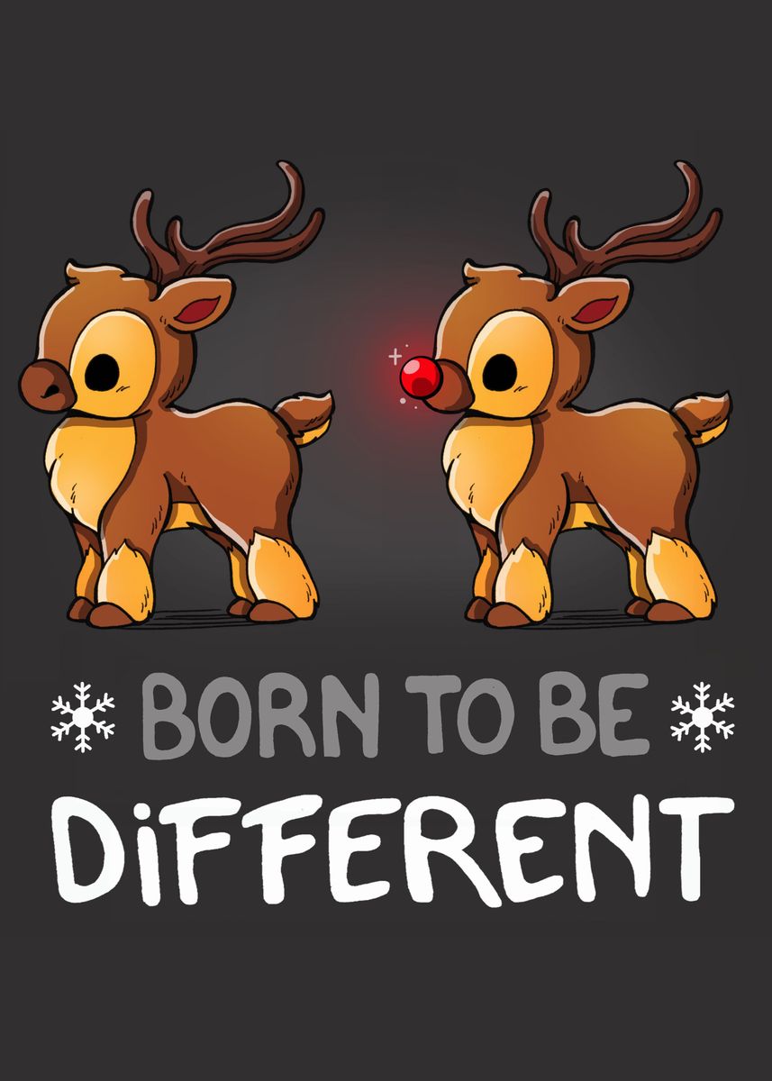 'Born to be different' Poster, picture, metal print, paint by Valentina ...