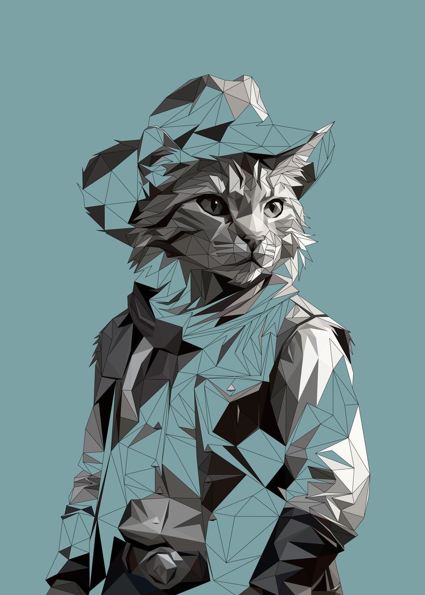 'Lowpoly Anthropomorphic' Poster, picture, metal print, paint by Evanz ...