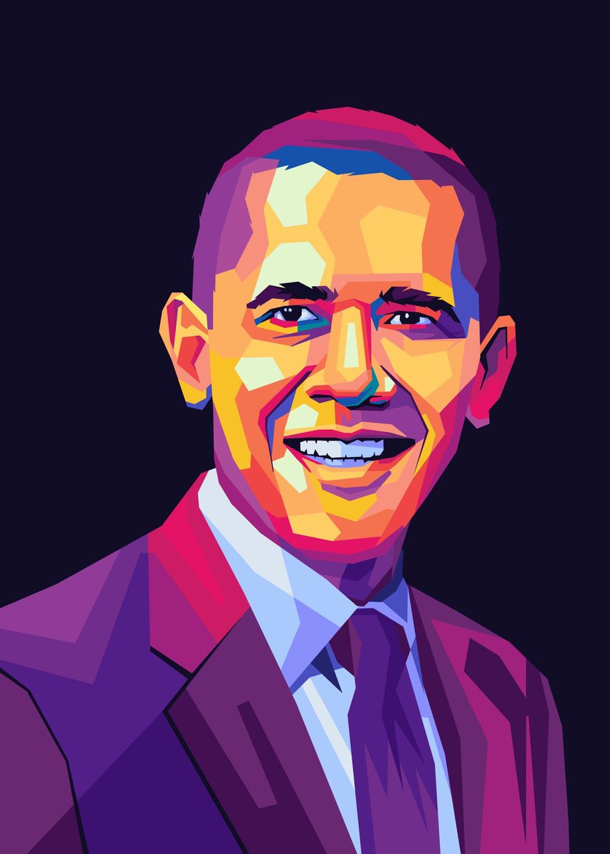 'Barack Obama' Poster, picture, metal print, paint by Azlan Xavier ...