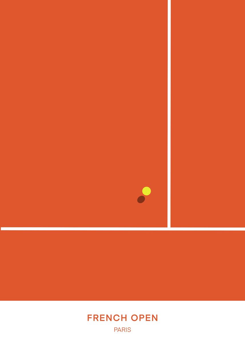 'French open' Poster, picture, metal print, paint by UNIKORN | Displate