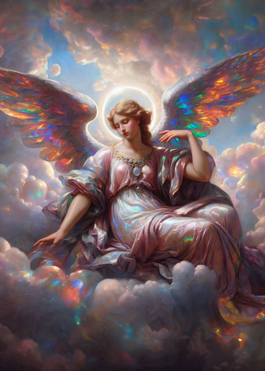 'Vivid Angel' Poster, picture, metal print, paint by uglypinkmachine ...