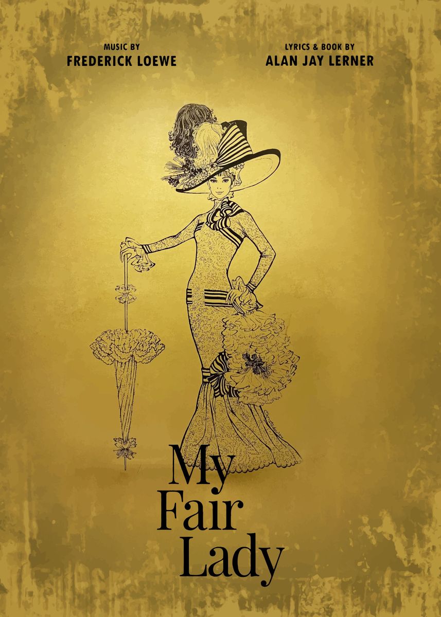 'My Fair Lady' Poster, picture, metal print, paint by Bo Kev | Displate