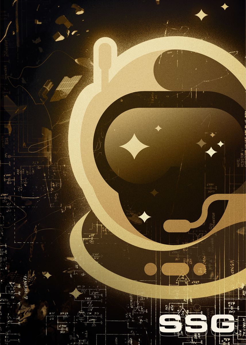 'SSG Bronze Logo' Poster, picture, metal print, paint by Spacestation ...