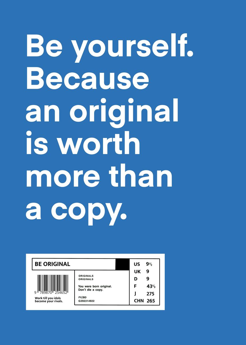 'Hype quotes' Poster, picture, metal print, paint by Selja Cute | Displate