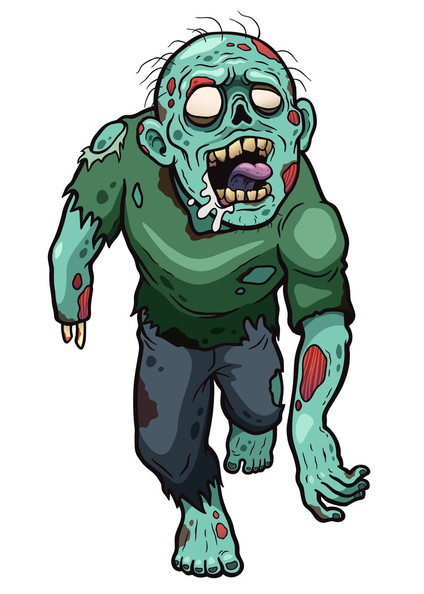 'Cartoons Zombie Art' Poster, picture, metal print, paint by Marvin ...