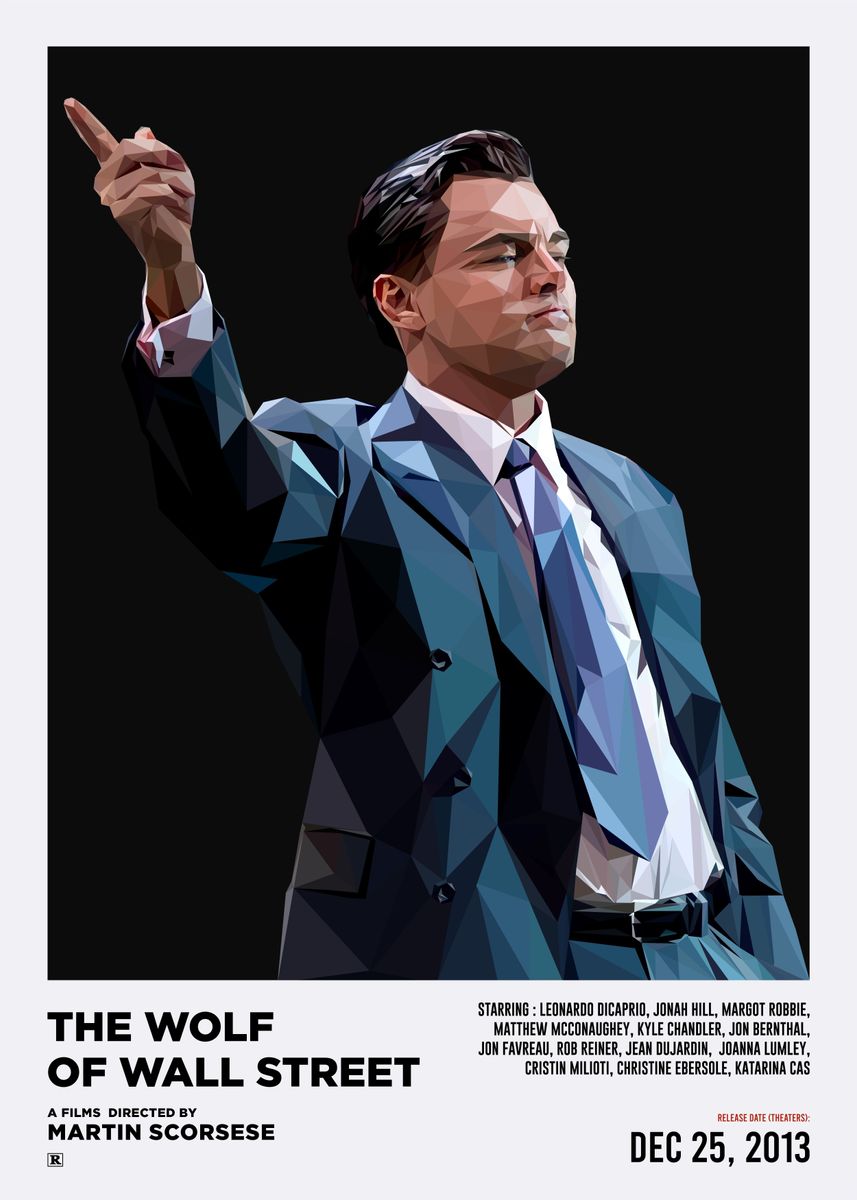 'the wolf of wall street' Poster, picture, metal print, paint by ...