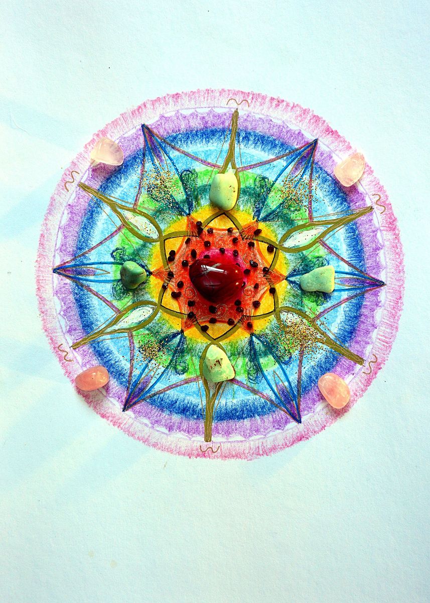 'Gaia Mandala' Poster, picture, metal print, paint by Martin Vindeman ...