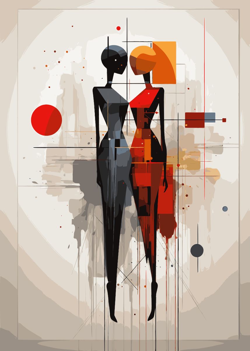 'Abstract Passion' Poster, picture, metal print, paint by Psycho ...