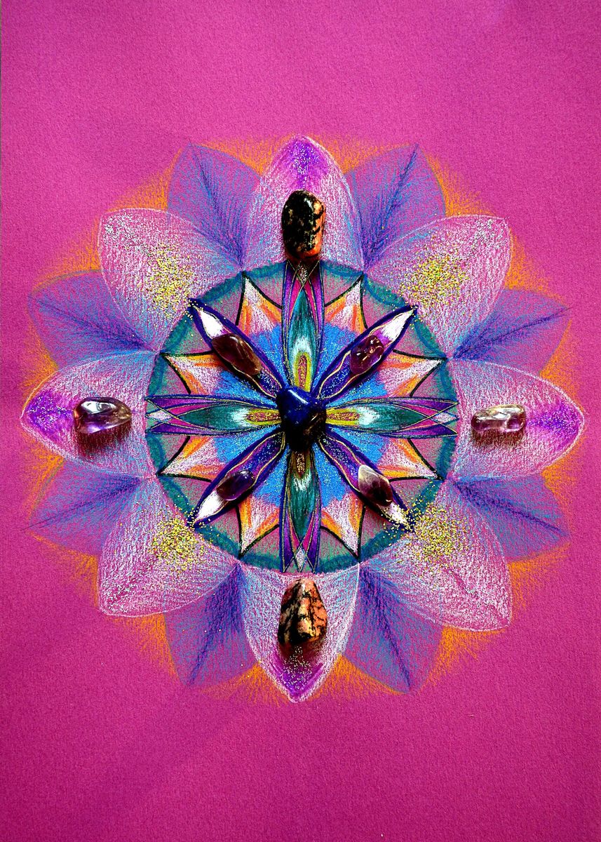 ''I AM' Mandala' Poster, picture, metal print, paint by Martin Vindeman ...