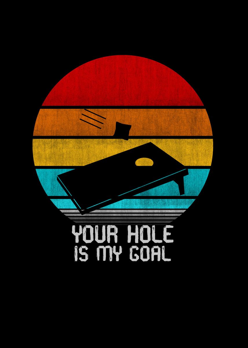 'your hole is my goal' Poster, picture, metal print, paint by Yacoub Al ...