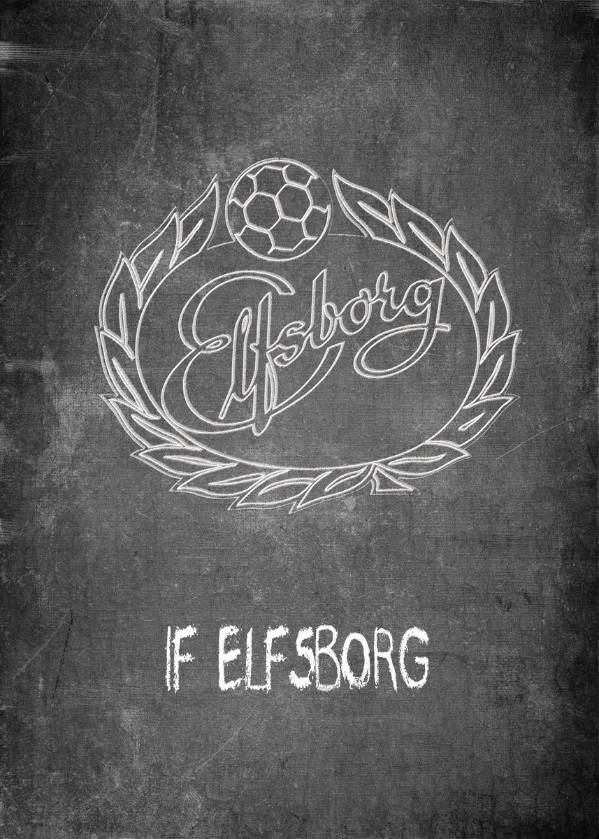 'IF Elfsborg' Poster, picture, metal print, paint by AD art | Displate