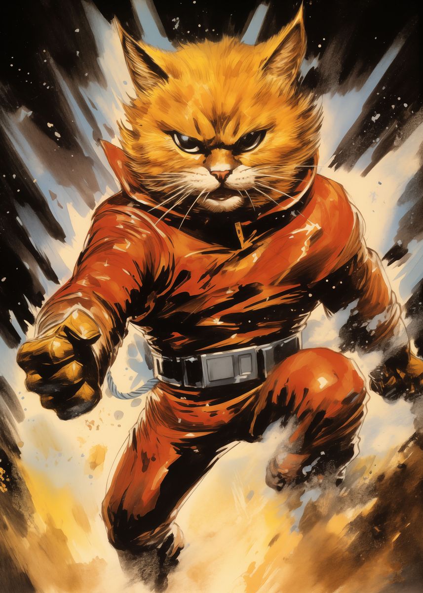 'Powerful Ginger' Poster, picture, metal print, paint by Art Concept ...