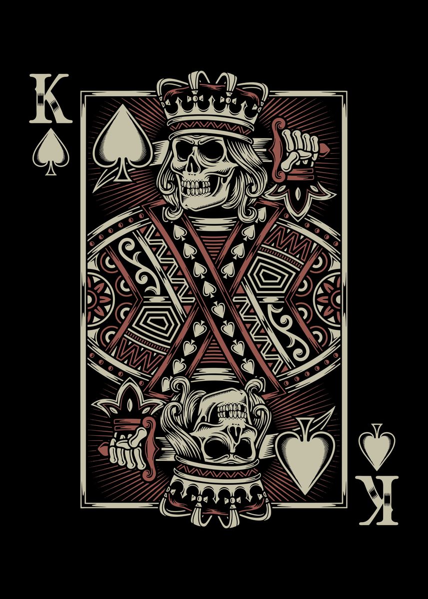 'King Of Spades' Poster, picture, metal print, paint by 18 Twelve ...