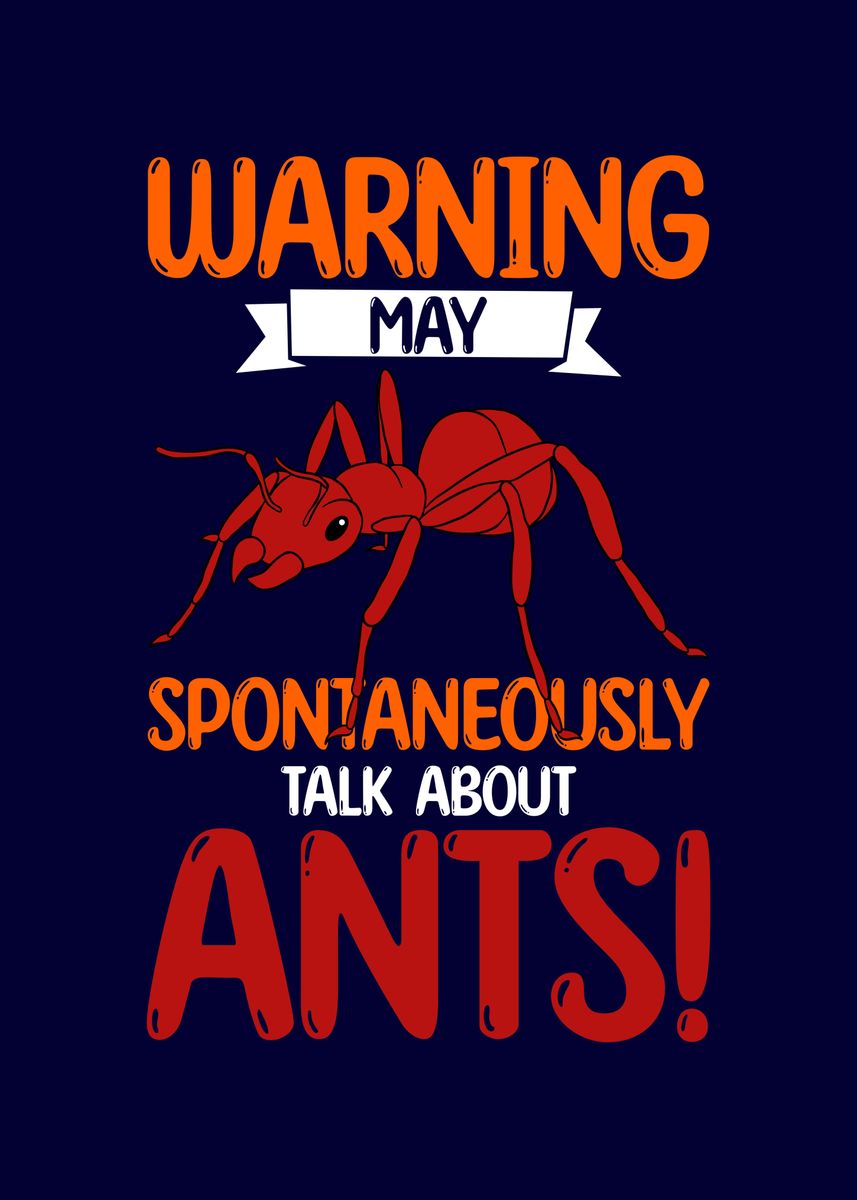 'AntKeeping AntKeeper Ants' Poster, picture, metal print, paint by ...