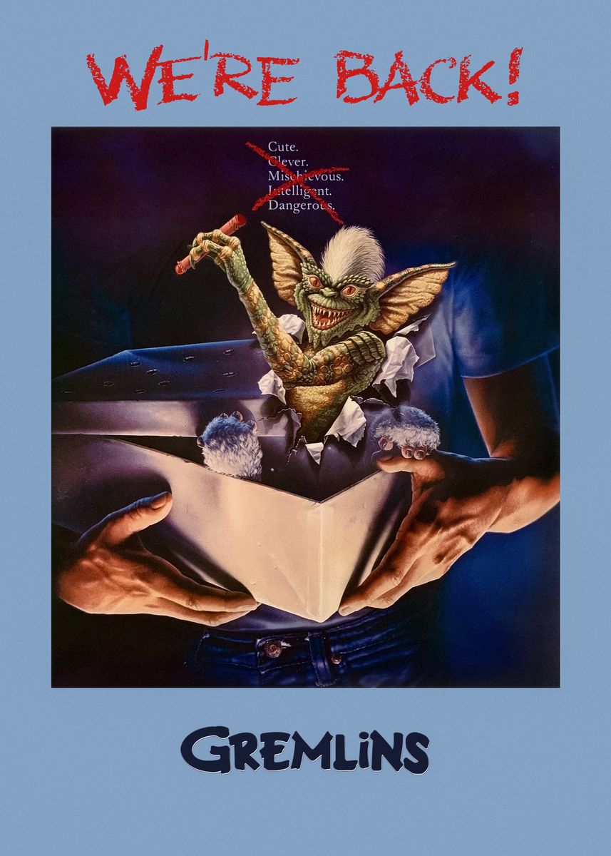 'Gremlins Stripe' Poster, picture, metal print, paint by Gremlins ...