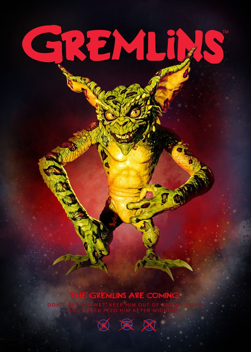 'Gremlin' Poster, picture, metal print, paint by Gremlins | Displate