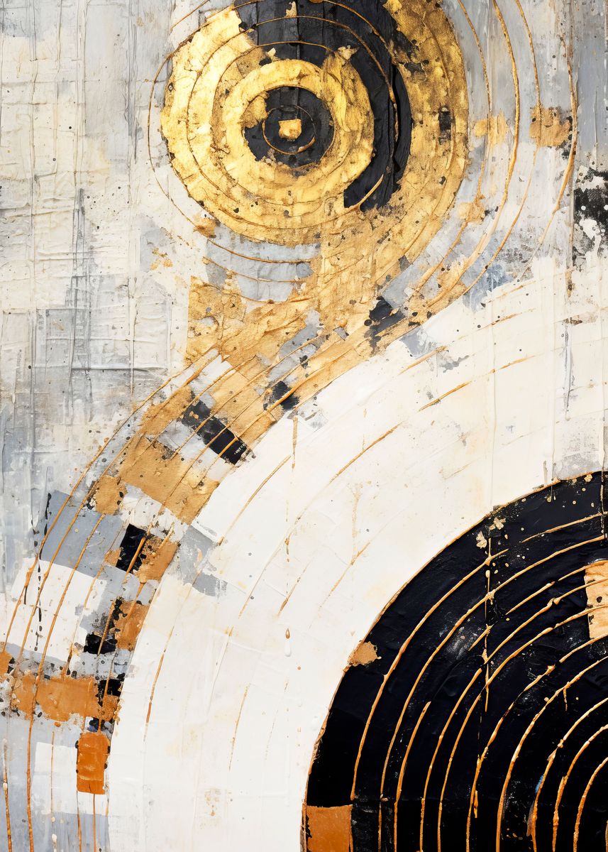 'ABSTRACT ART Rotation' Poster, picture, metal print, paint by Melanie ...